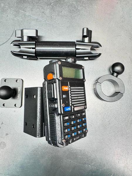 Vector OffRoad's Handheld Radio Mount for Secure Fit